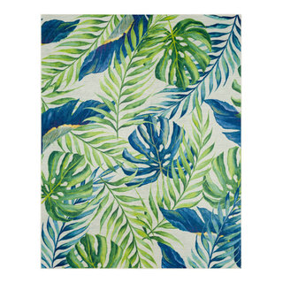 Mohawk Home Scattered Fronds Natural 3' x 5' Area Rug, 8' x 10 ...