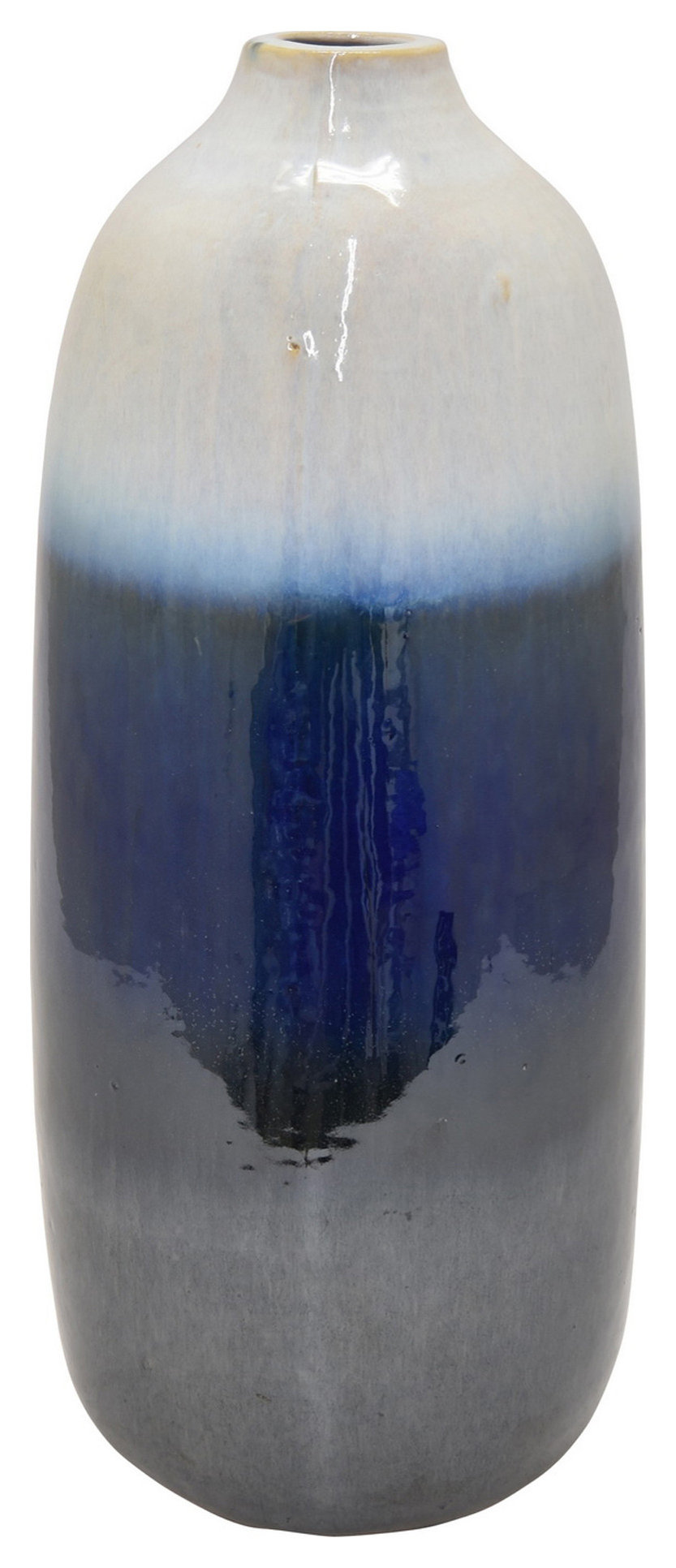 Plutus Brands Ceramic Vase, Blue Porcelain - Contemporary - Vases - by ...