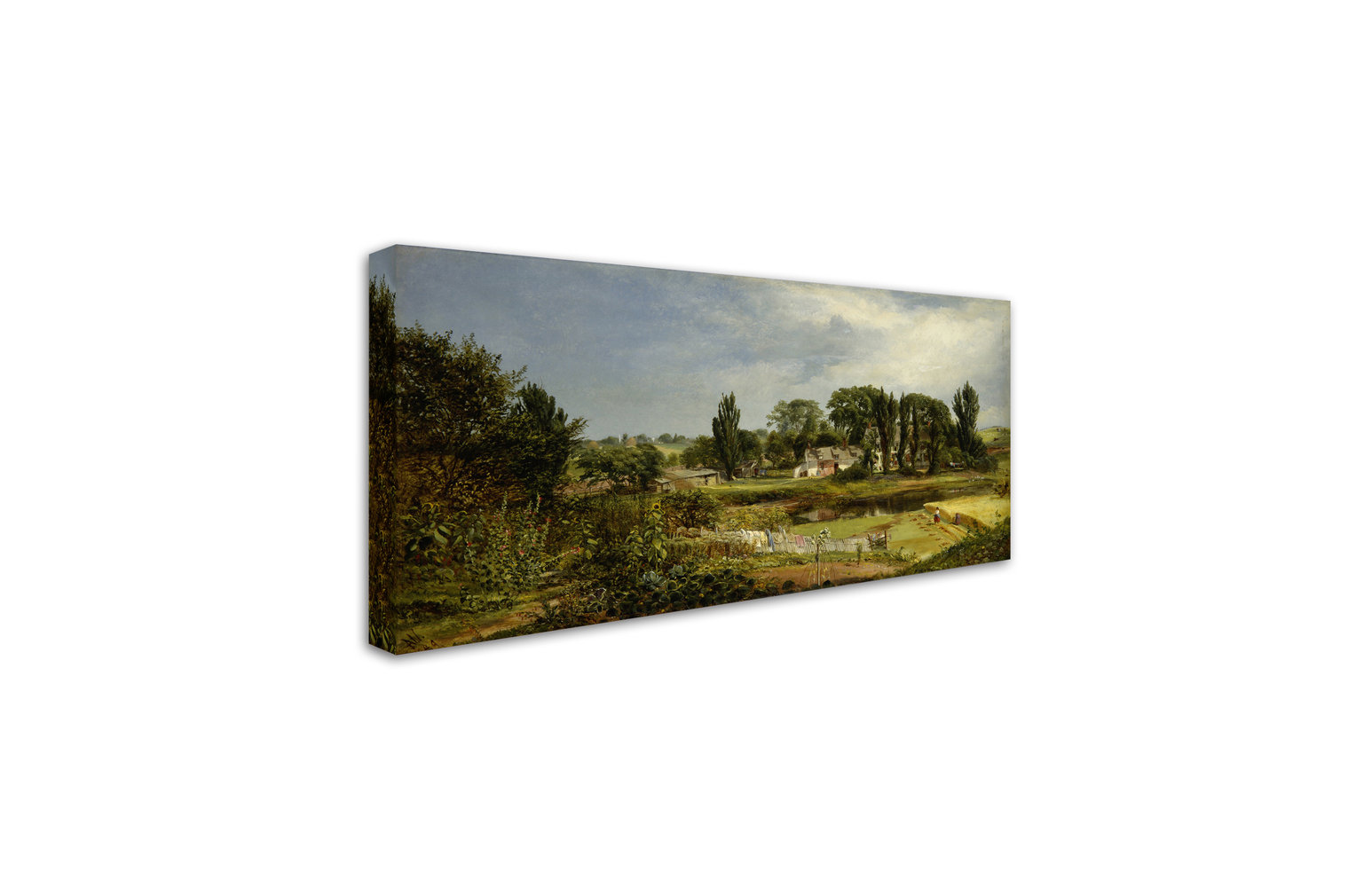 Andrew Warren 'Long Island Homestead' Canvas Art, 32"x 16" - Farmhouse ...