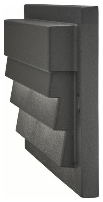 1 LED Louvered Step Light In Industrial Style-3 Inches Tall and 0.75 ...