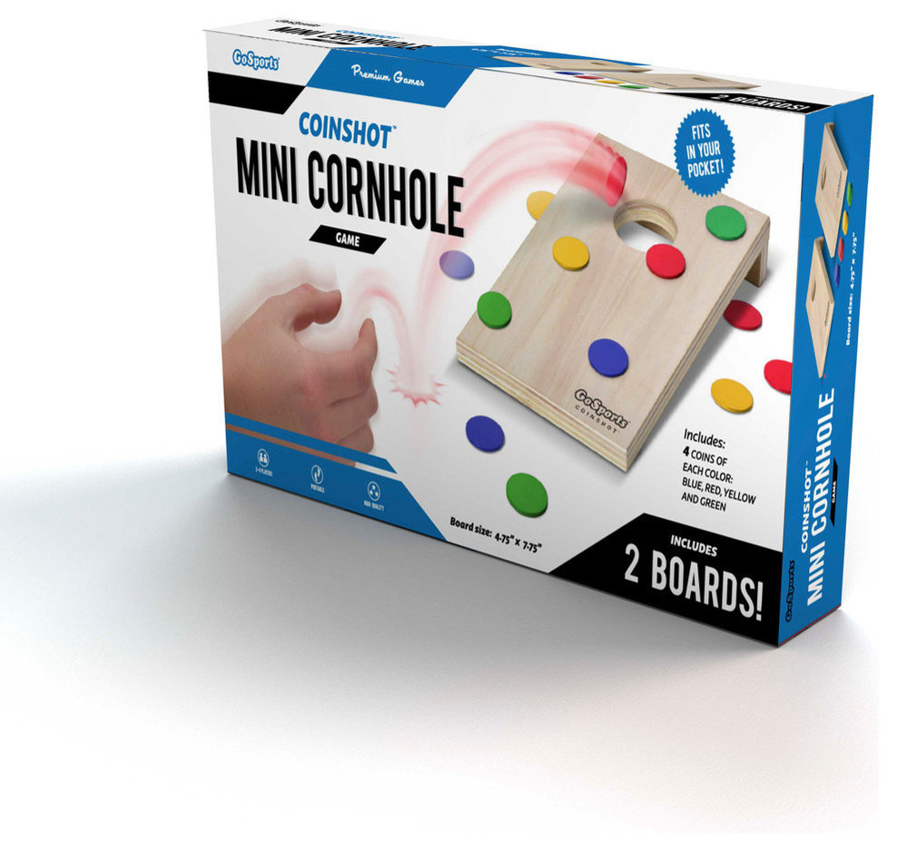Coinshot Mini Cornhole Game Set - Contemporary - Board Games And Card ...