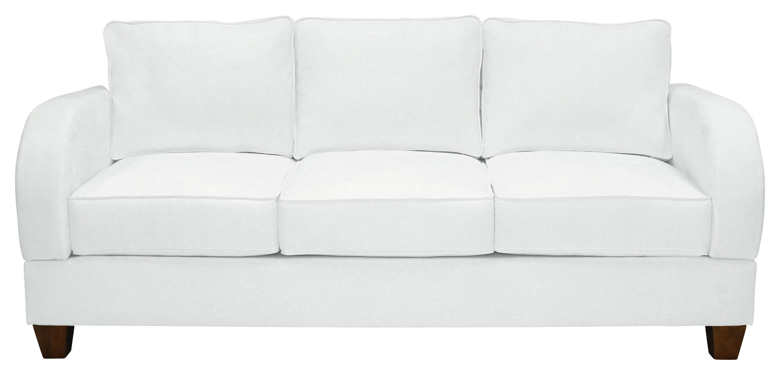 Jenna Solid Oak Quick Assembly Full Size Sofa, Marine, 78" W X 34" D X 35" H - Transitional ...