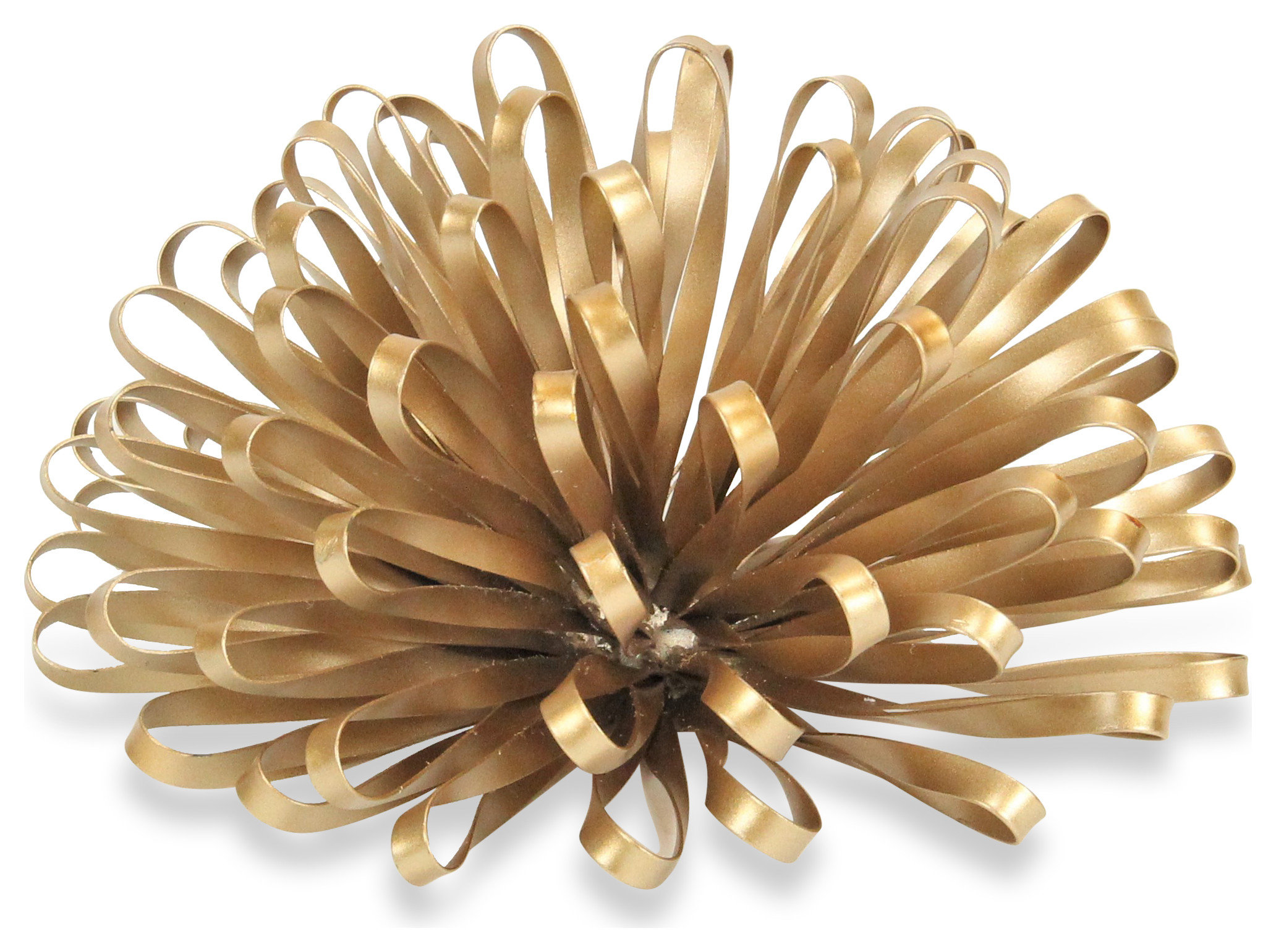 Gold Metal Ribbon Decor, Medium - Contemporary - Decorative Objects And ...