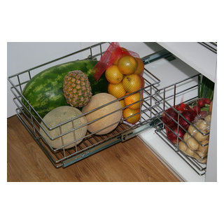 TANSEL Under Bench Pull Out Wire Baskets - Modern - Kitchen - Sydney ...