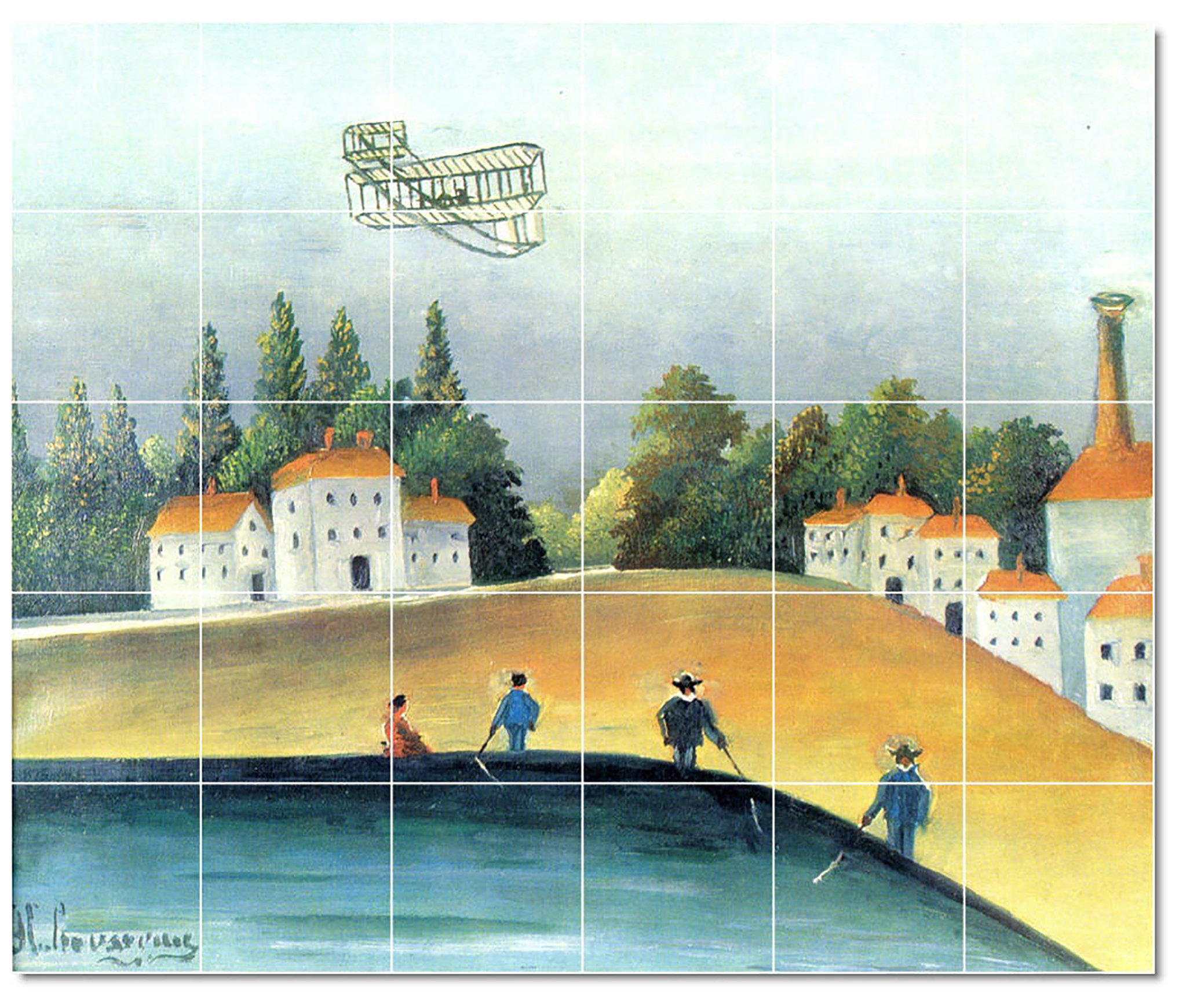 Jean-Jacques Rousseau Poster Art Painting Ceramic Tile Mural #54, 48 ...