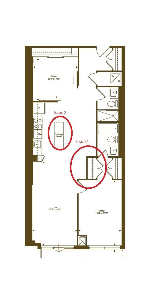 Need some help with my condo layout design