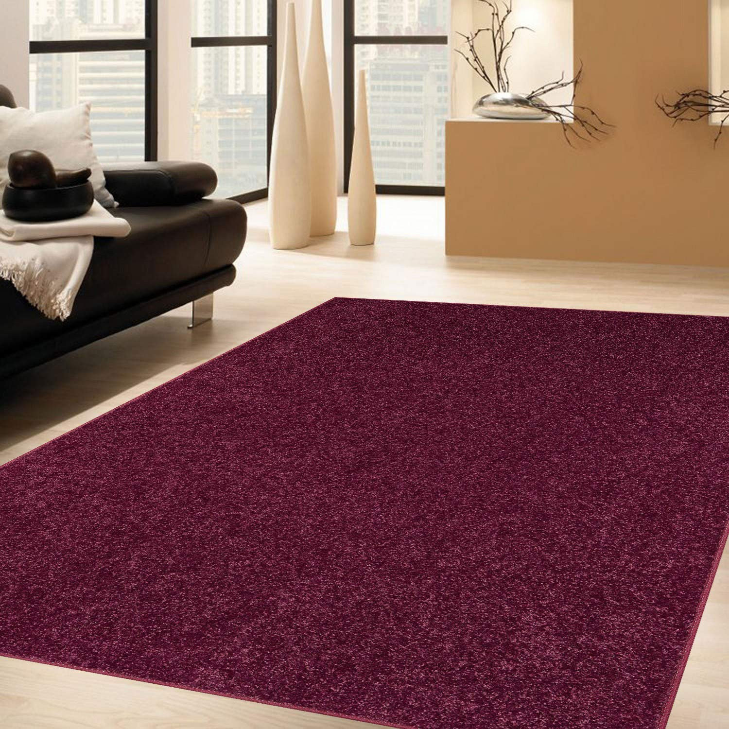 Home Queen Solid Color Area Rugs, 2' x 6' - Contemporary - Hall And ...