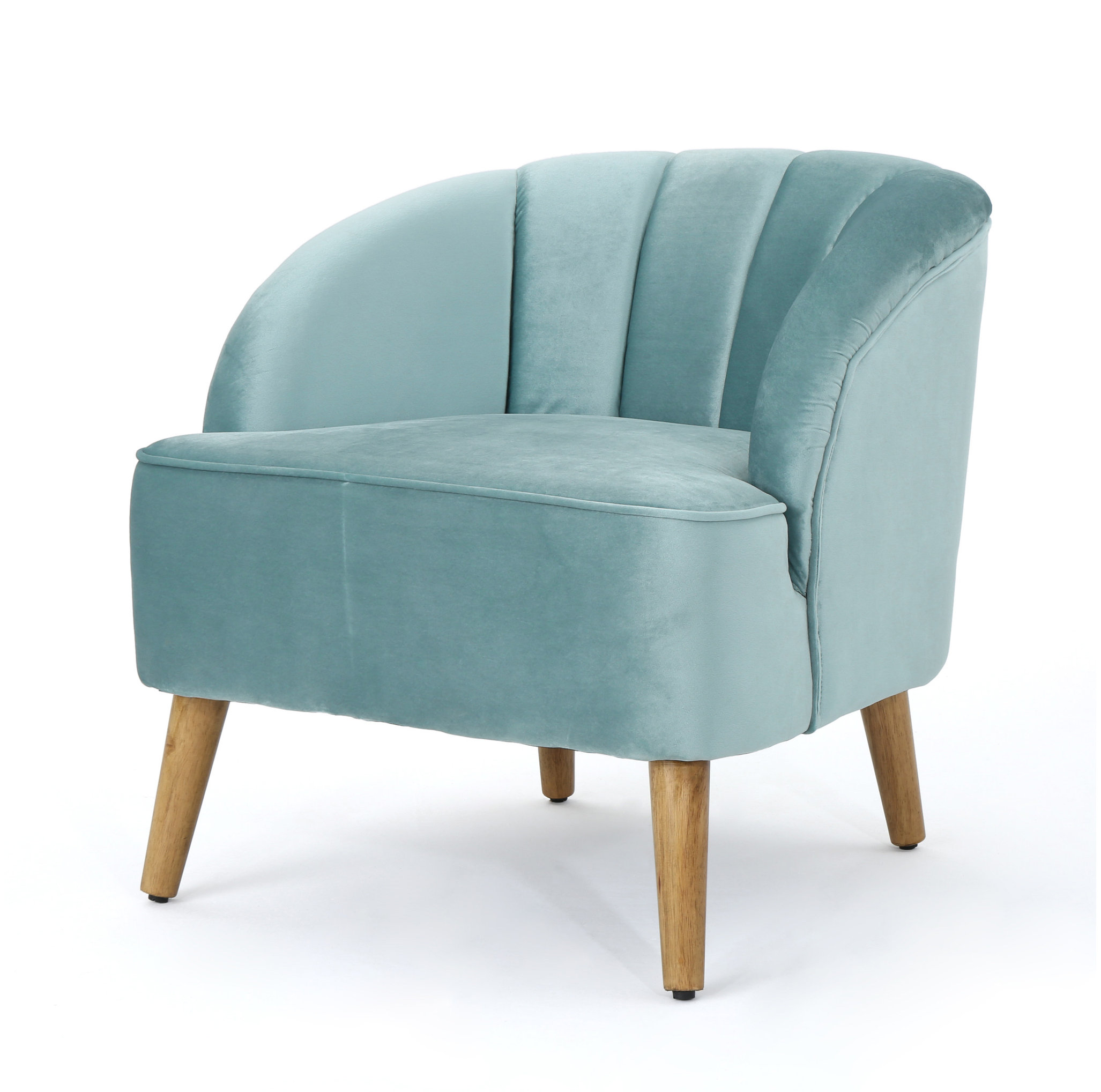 GDF Studio Scarlett Modern New Velvet Club Chair - Midcentury ...