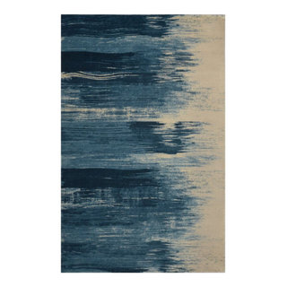 RugSmith Blue Kingside Modern Contemporary Area Rug, 5' x 8', 5' X 8 ...