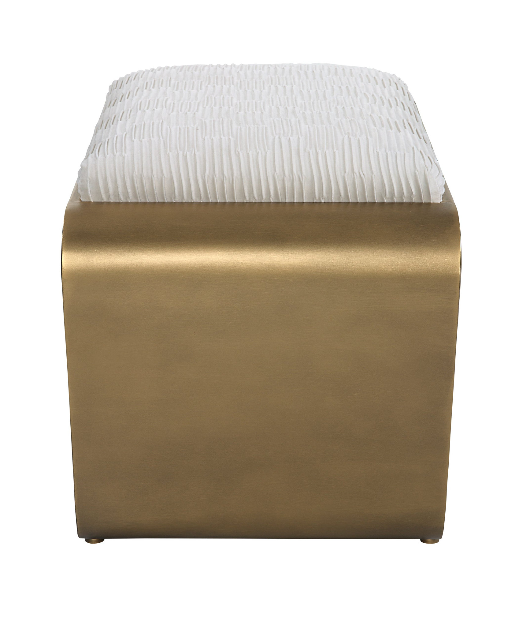 Uttermost Hoop Small Gold Bench - Contemporary - Accent And Storage ...