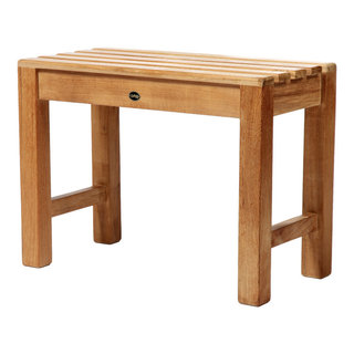 Teak Shower Bench Coach 24" (60 cm) - Traditional - Shower Benches ...