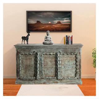 Old World Elements Design And Architecture - Midcentury - Home Office ...