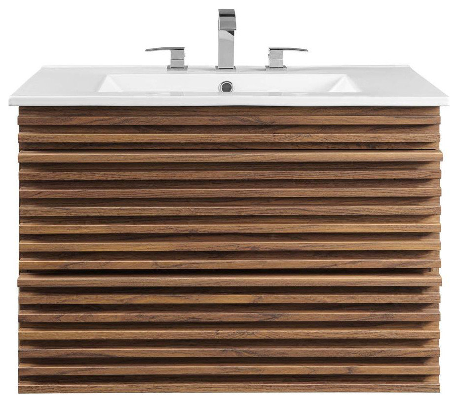 Render 30 Wall-Mount Bathroom Vanity - Contemporary - Bathroom Vanities ...