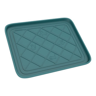 Small All-Weather Indoor/Outdoor Boot Tray Weather-Resistant Plastic ...