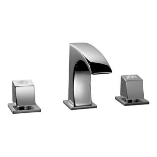 Skip Diamond 2-Handle 3-Holes Bathroom Faucet, Swarovski Crystal ...