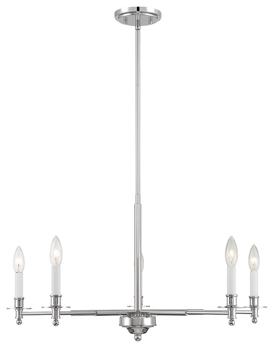 Savoy House Jasmine Five Light Chandelier - Transitional - Chandeliers ...