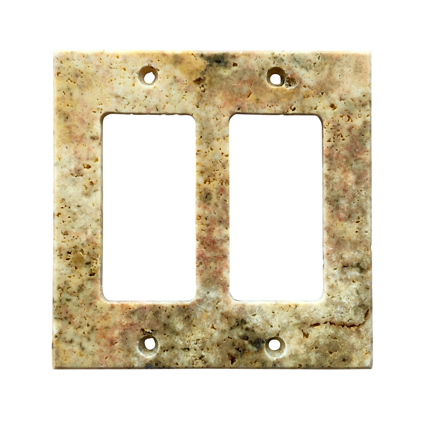 Scabos Travertine Switch Plate Cover Double Rocker, 4.5"x5.5 ...