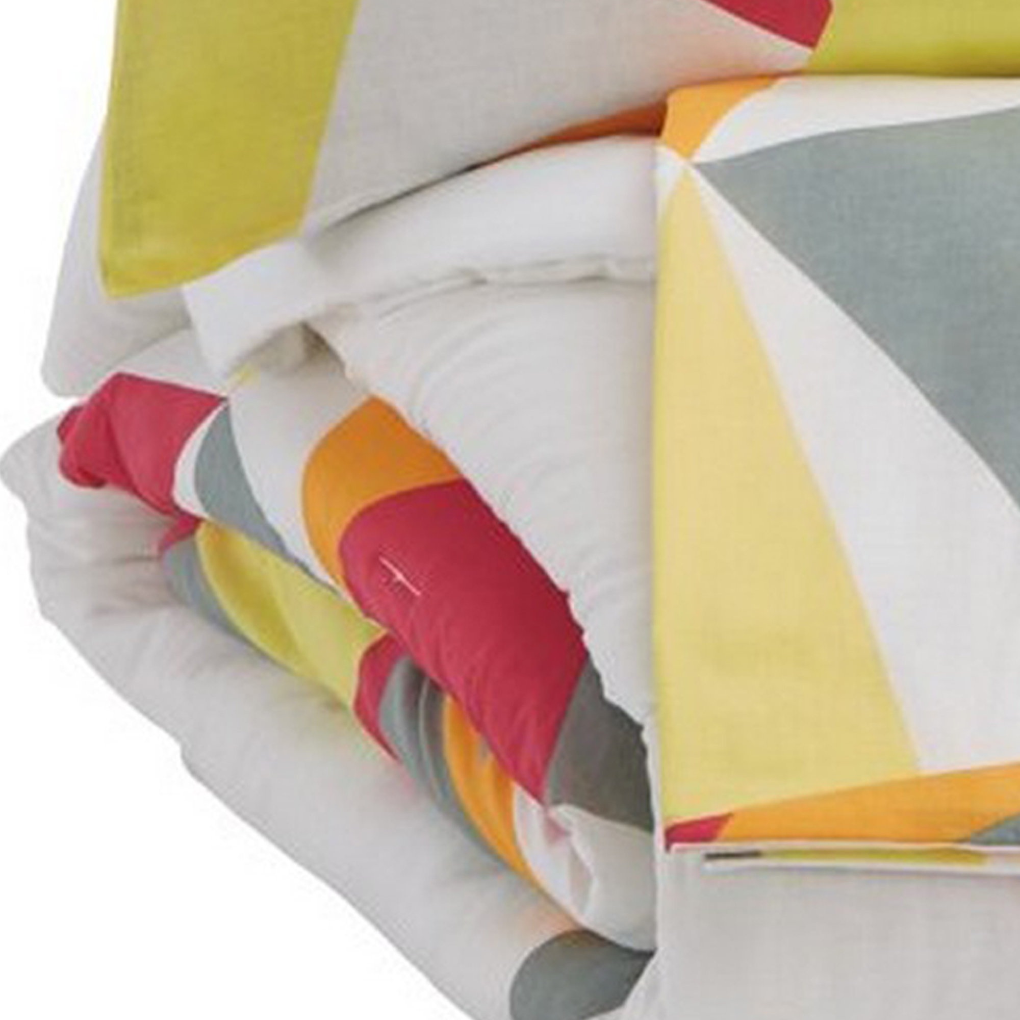 3 Piece Fabric Full Comforter Set with Geometric Print, Multicolor ...