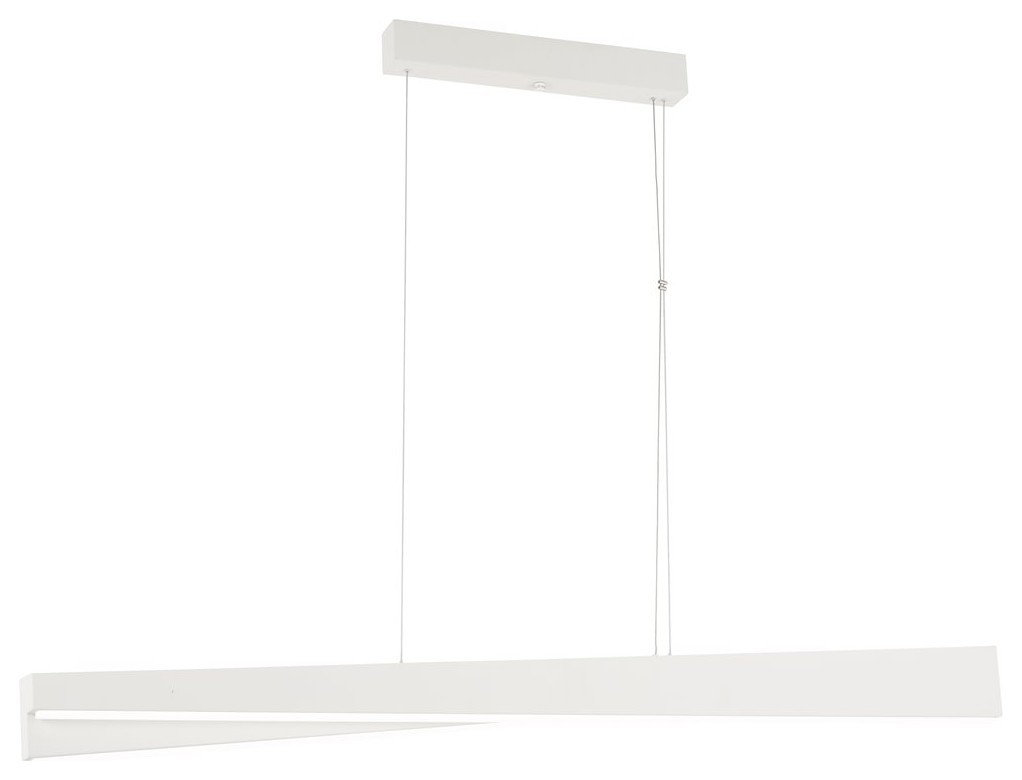 So Inclined LED Island Light, Sand White - Modern - Kitchen Island ...