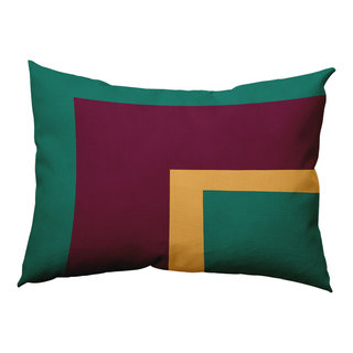Bold Blocks Polyester Indoor Pillow, 14"x20" - Contemporary ...
