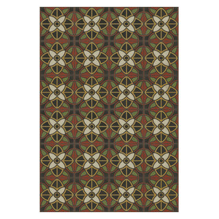 Pattern 80 Sophia Loren 38x56 Vintage Vinyl Floorcloth - Contemporary ...