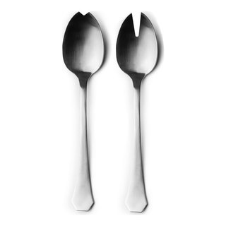 Moretto Salad Serving Set - Contemporary - Serving Utensils - by MEPRA ...