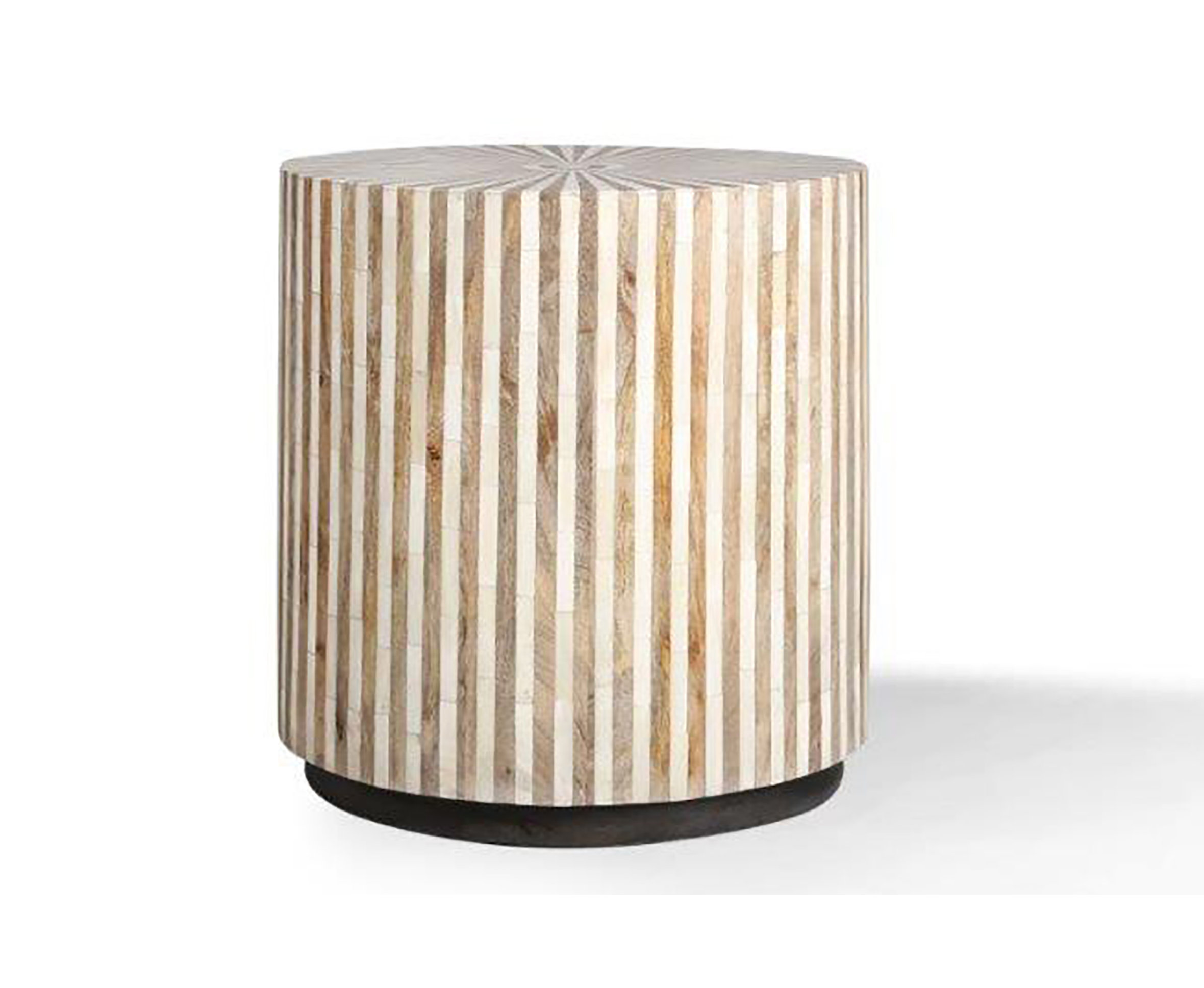 Parker House Crossings Downtown Round End Table - Rustic - Side Tables ...