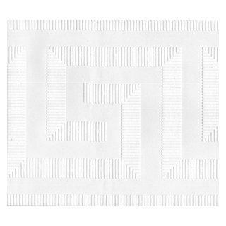 Paintable Wallpaper Border Vintage Geometric White 5.25"x15 ...