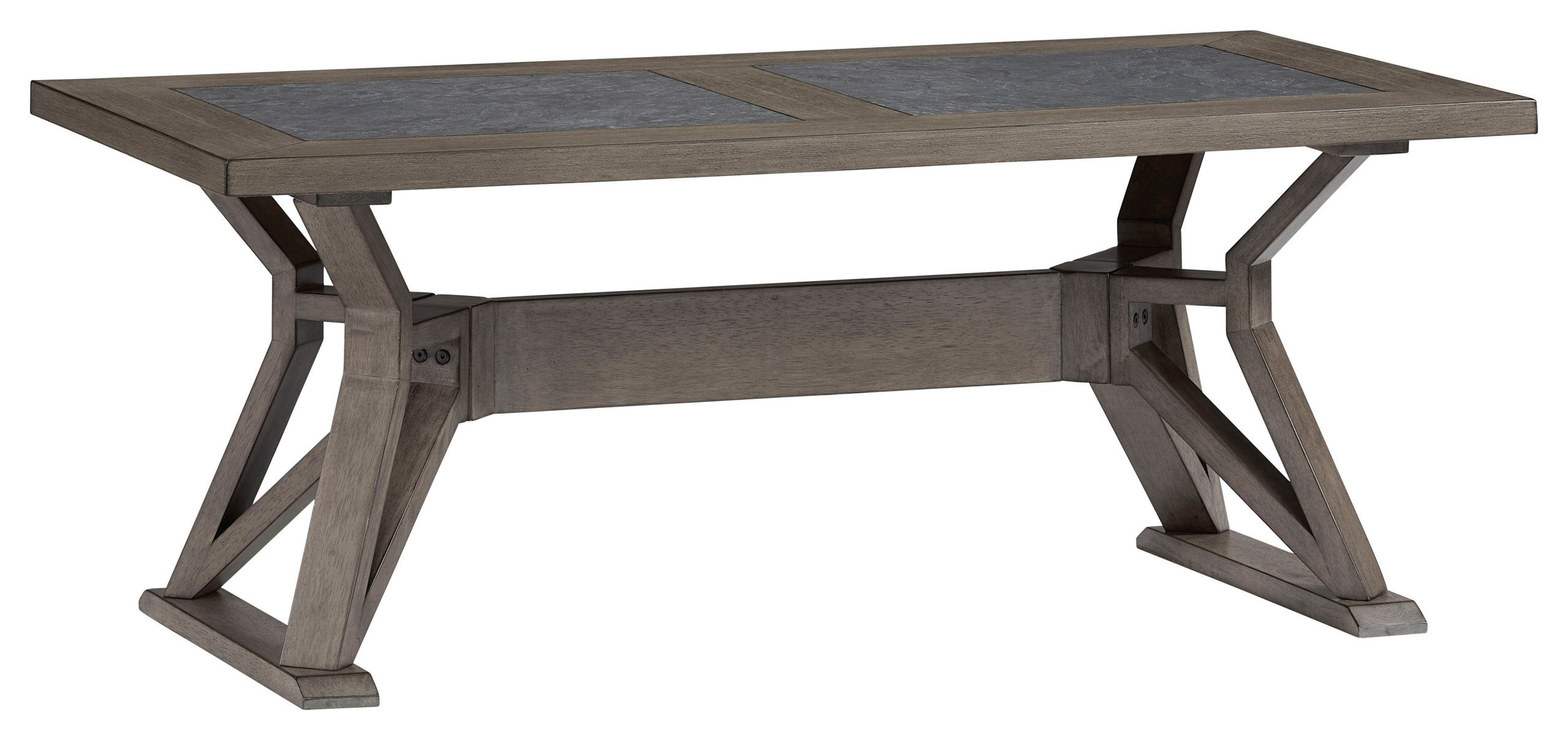 Promenade Rectangular Cocktail Table, Ash Gray - Transitional - Coffee ...