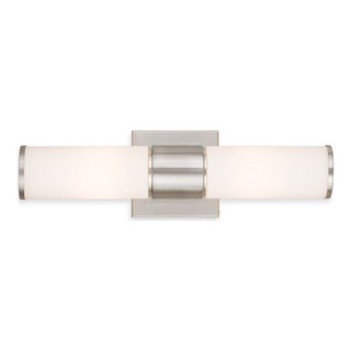Livex 52122-91 2-Light Wall Sconce/ Bath Light, Brushed Nickel ...