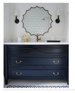 navy bathroom vanity?