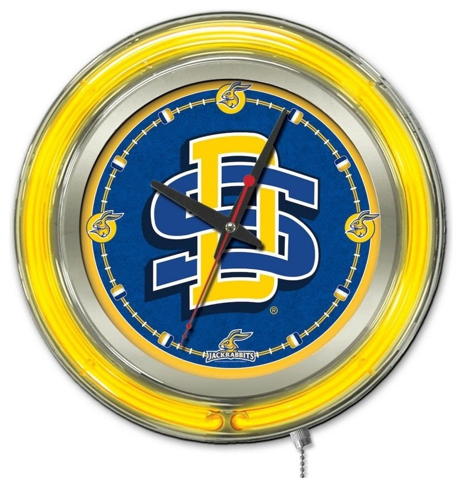 South Dakota State Neon Clock - Contemporary - Wall Clocks - by Holland ...