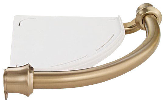 41316-CZ Delta Delta Traditional Corner Shelf with Assist Bar ...