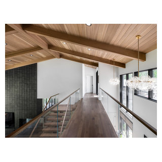 Modern Transitional Custom Home in Ann Arbor - Transitional - Hall ...