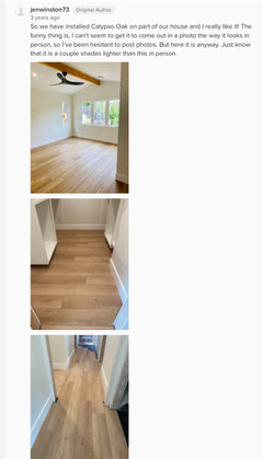 Please show me your light colored LVP flooring