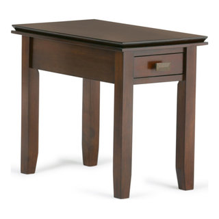 Artisan Solid Wood Narrow Side Table - Transitional - Side Tables And ...