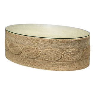 Baraz Oval Coffee Table - Beach Style - Coffee Tables - by Rustic Home ...