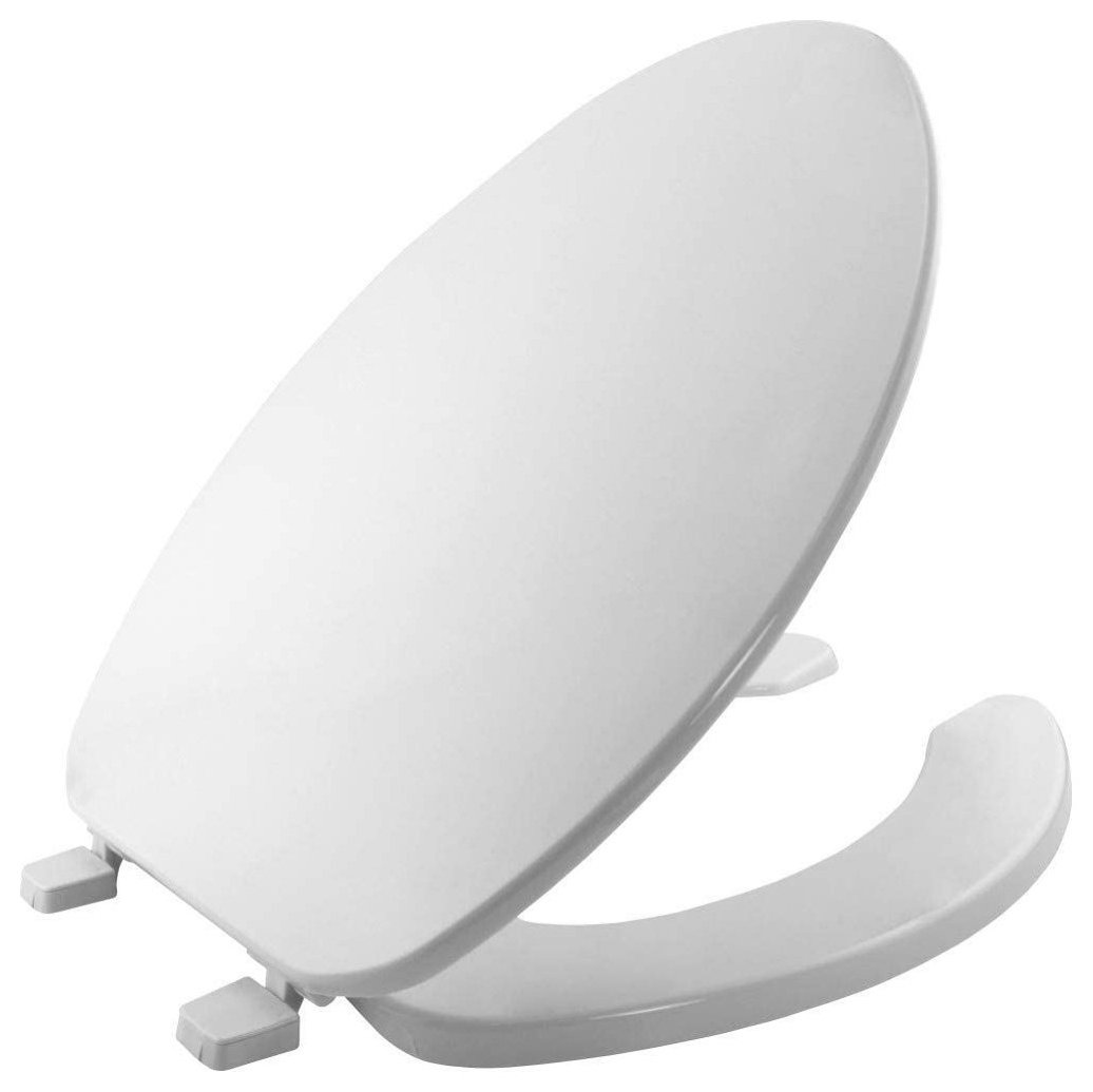 Bemis 175 Elongated Commercial Plastic Open Front Toilet Seat ...