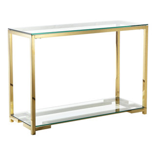 Nina Console, Gold - Contemporary - Console Tables - by American Home Classic Inc. | Houzz