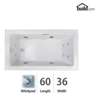 Jacuzzi ELL6036WLR2HX Elara Low Profile 60" x 36" Acrylic ...
