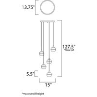 Swank LED 5-Light Pendant - Contemporary - Pendant Lighting - by ...