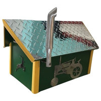 Country Farm Tractor Mailbox, Diamond Plate, Green, Yellow - Rustic ...