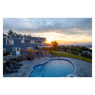 Techo-bloc Blu 60 Permeable pavers installed in Gilford New Hampshire ...