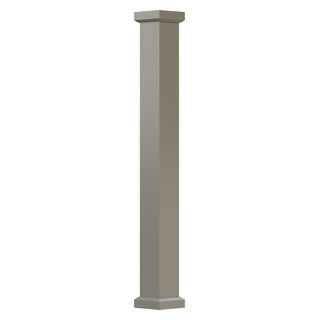 6" x 8' Endura-Aluminum Empire Style Column, Square Shaft, Textured ...