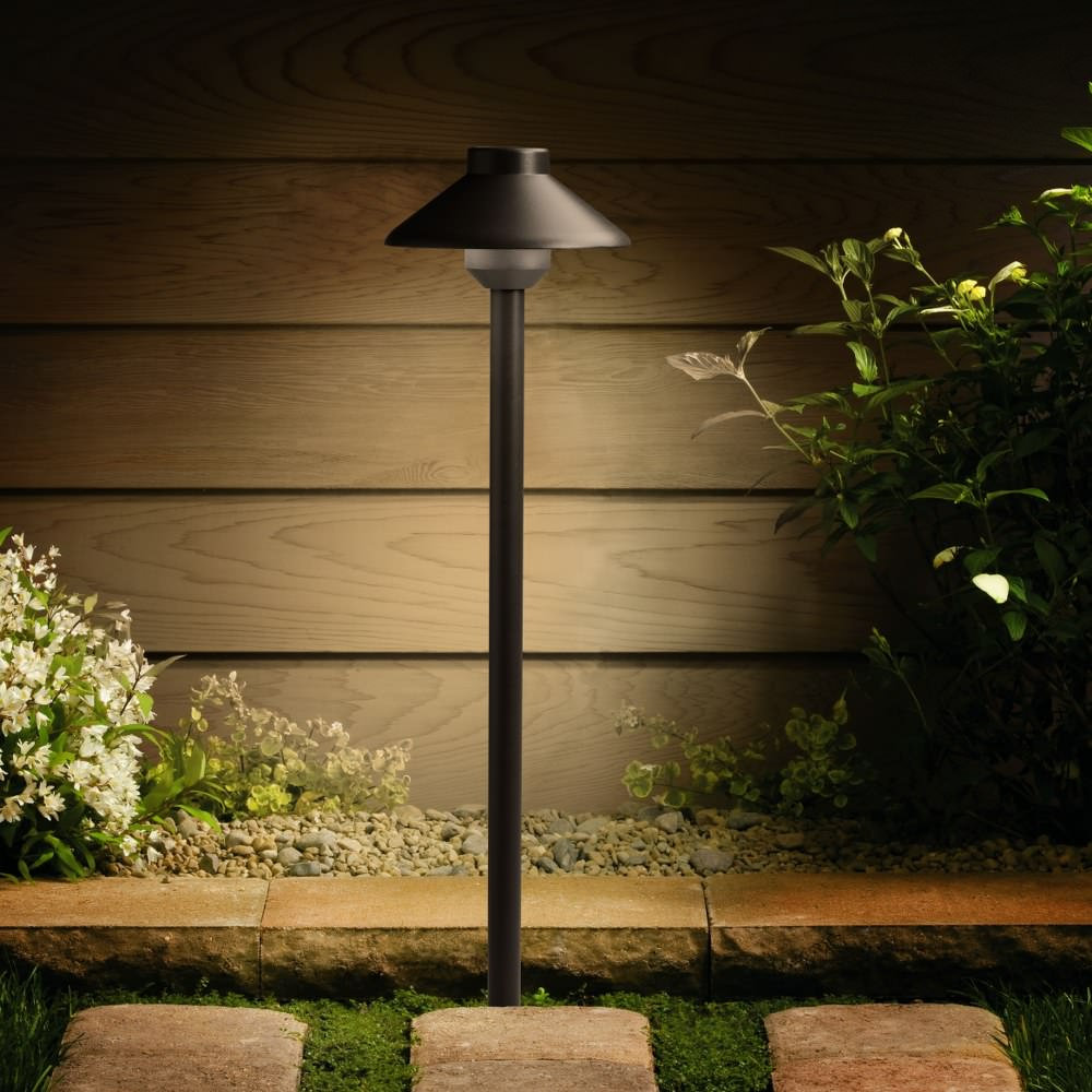 2W 3 LED Stepped Dome Path Light - Transitional inspirations - 22.5 ...