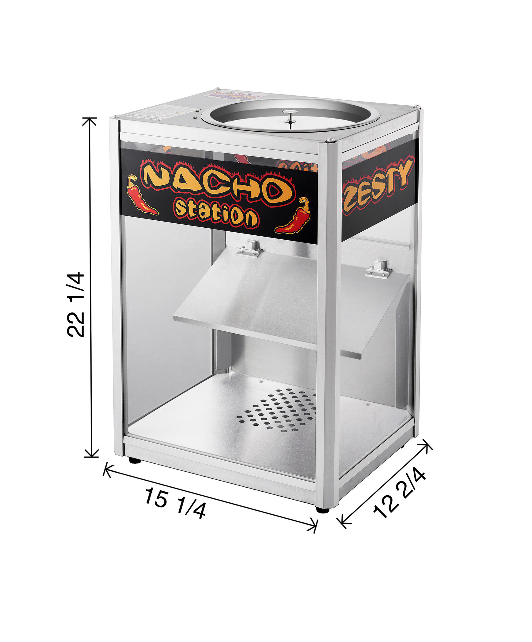 Nacho Machine Food Warmer Steel Countertop Display Case, Merchandiser ...