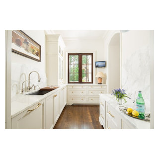 Calacatta Cold Marble Honed Countertops - Traditional - Atlanta - by ...