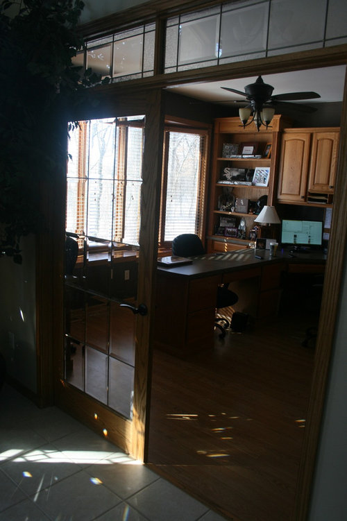 Golden Oak Trim / Dark Wood Floors?