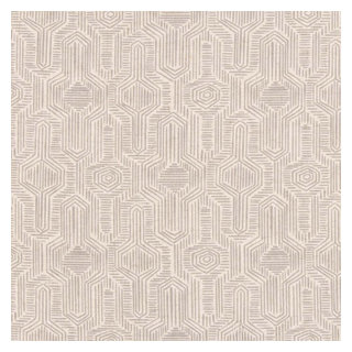 Grey Performance Global Linen Look Print Upholstery Fabric by the Yard ...