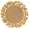Martha Stewart Eden Gold Gingko Leaf Round Wall Mirror 30.5" - Contemporary - Wall Mirrors - by ...
